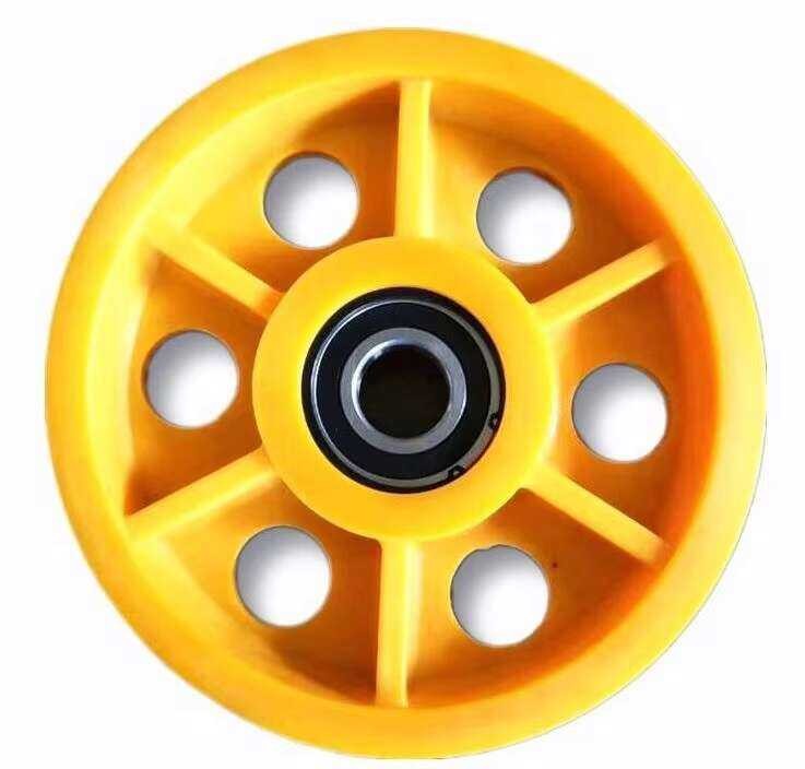 Nylon Elevator Counterweight Pulley Flat Belt Car Roof Guide Wheel OEM ...