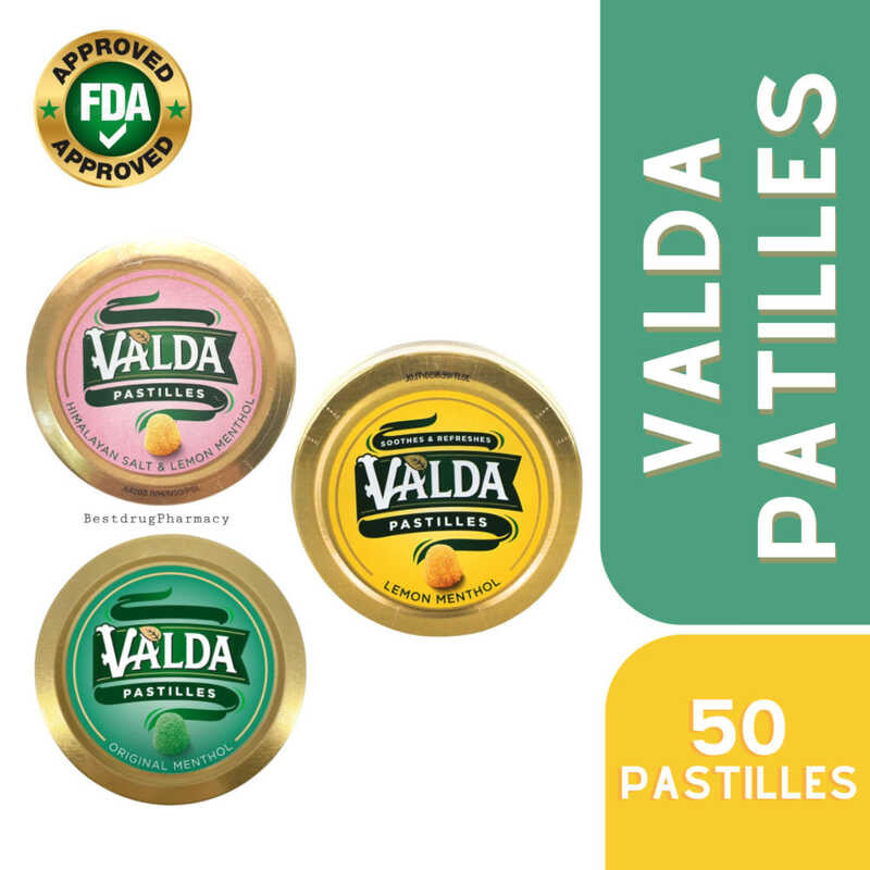 VALDA PASTILLES 50G Menthol, Lemon, Himalayan Salt & Lemon Flavor lyt | Shopee Philippines