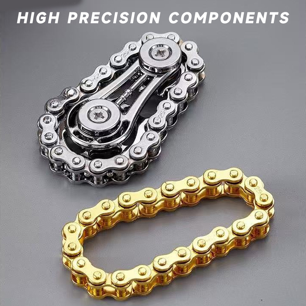 Metal Wheel Chain Gyroscope Fidget Spinner Gyroscope Spinning Top Hand ...