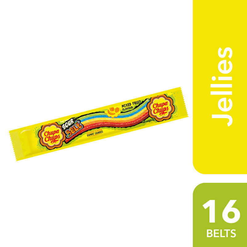 Chupa Chups Sour Belt Mixed Fruit 16S - 1 Box 52 | Shopee Philippines