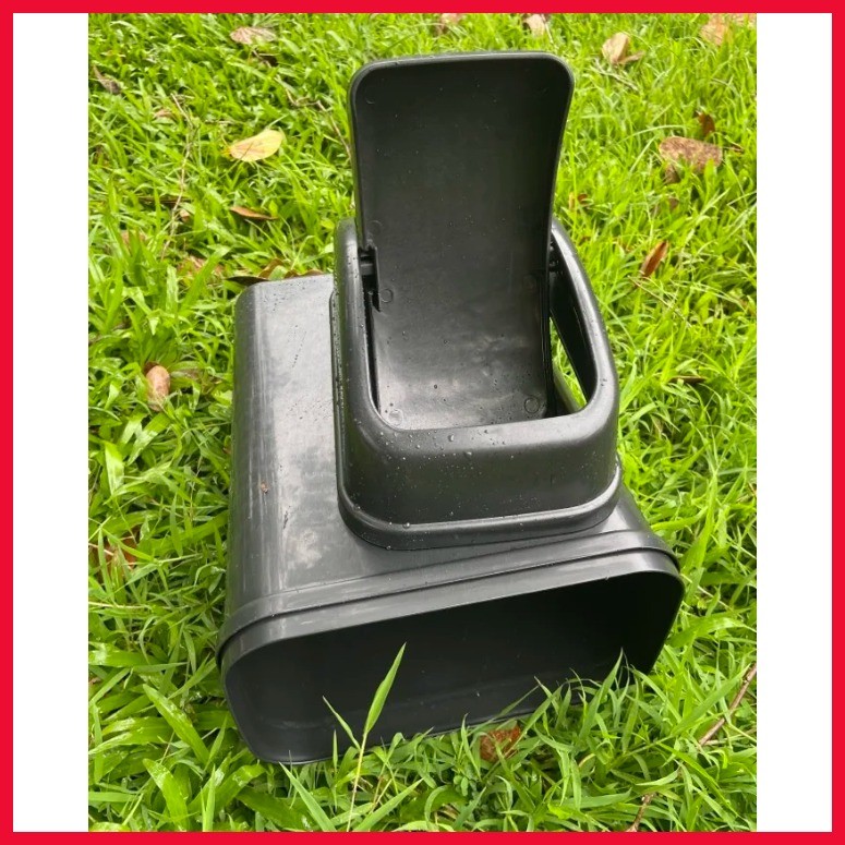 ∝ BUTTERFLY 1pc 9.8"x6.2" Colorful Trash Bin with Swing Cover Compost ...