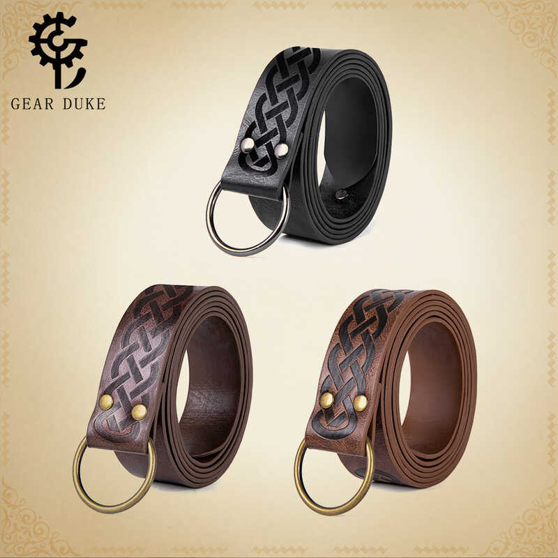 TEMU Medieval Embossed Viking Tactical Belt COSPLAY Party Performance ...