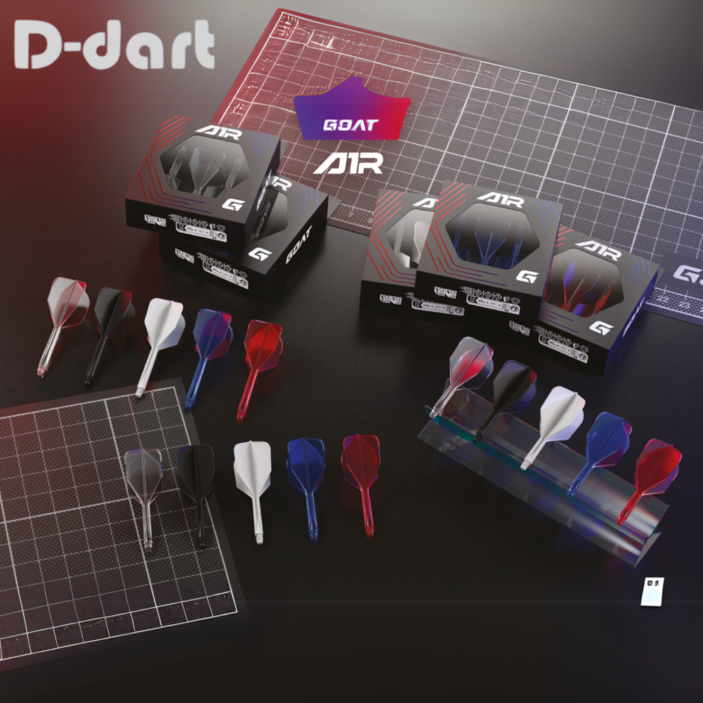 GOAT A1R DARTS FLIGHT - No 6 SHAPE AIR Precision Moulded Integrated ...