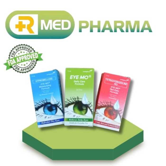 EYE MO (Moisturizing FORMULA & RED EYES Formula) Clear Eye Drops Ywk6 ...