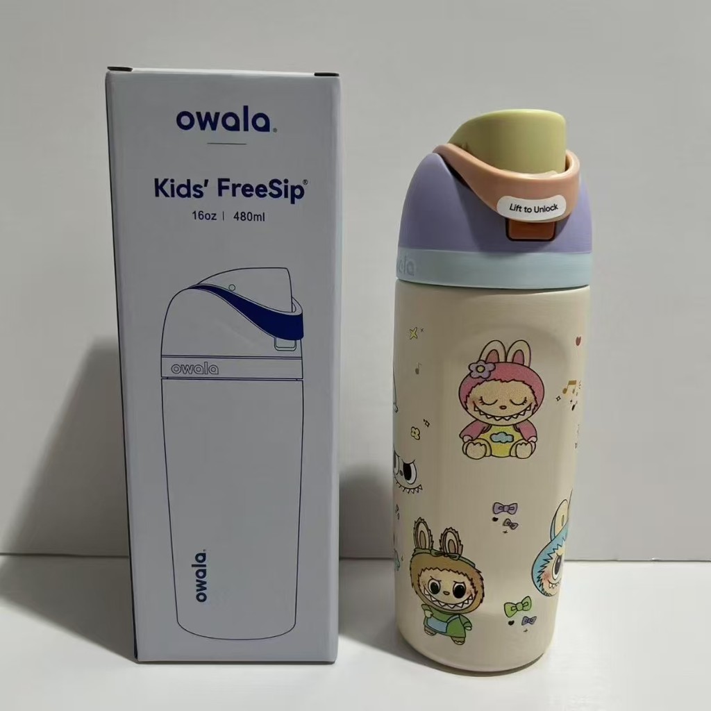 Owala Labubu Cup 16oz 24oz 32oz Double Vacuum Thermos Freesip Outdoor ...