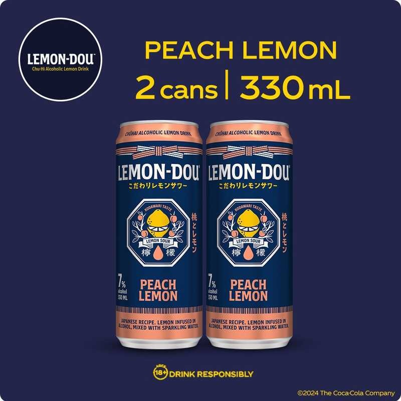 Lemon-Dou Peach Lemon 330Ml 7% Alcohol Chu-Hi - Pack Of 2 3 | Shopee ...