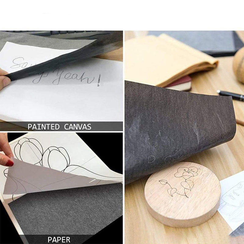 A4 Size Carbon Paper Tracing Paper 100 Sheets Black Blue For Document ...