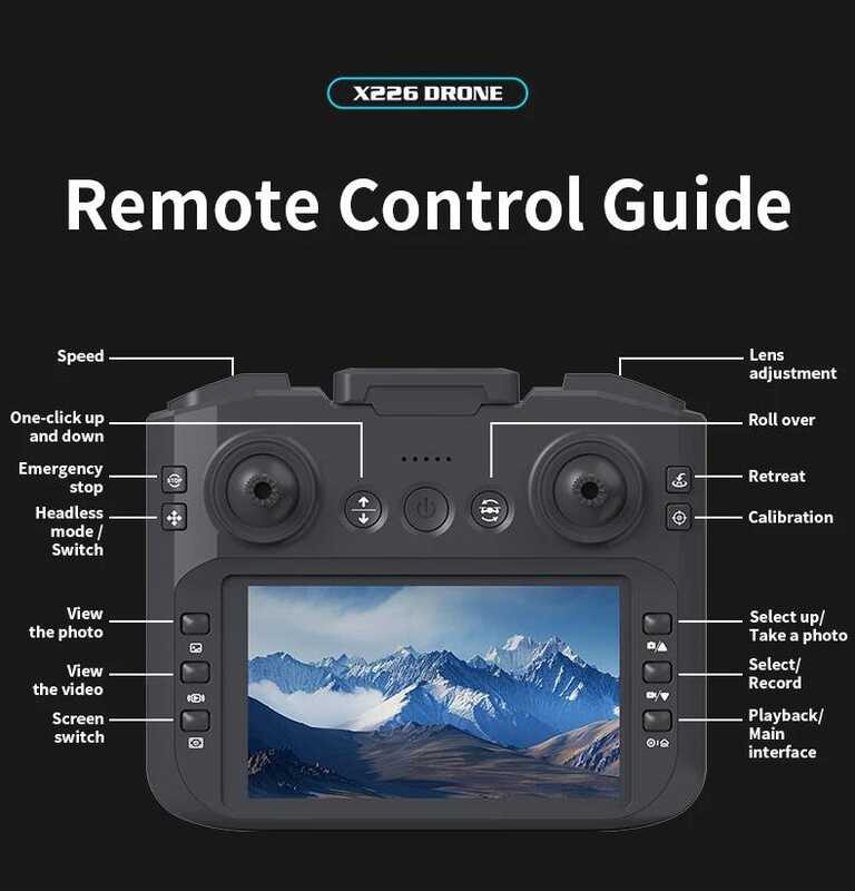 X226/X226vr Xiaomi Mini Drones 4K Professional Remote Control ...