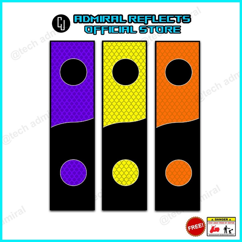 Alloy Top Box Sticker Waterproof Yin Yang (REFLECTORIZED) | Shopee ...