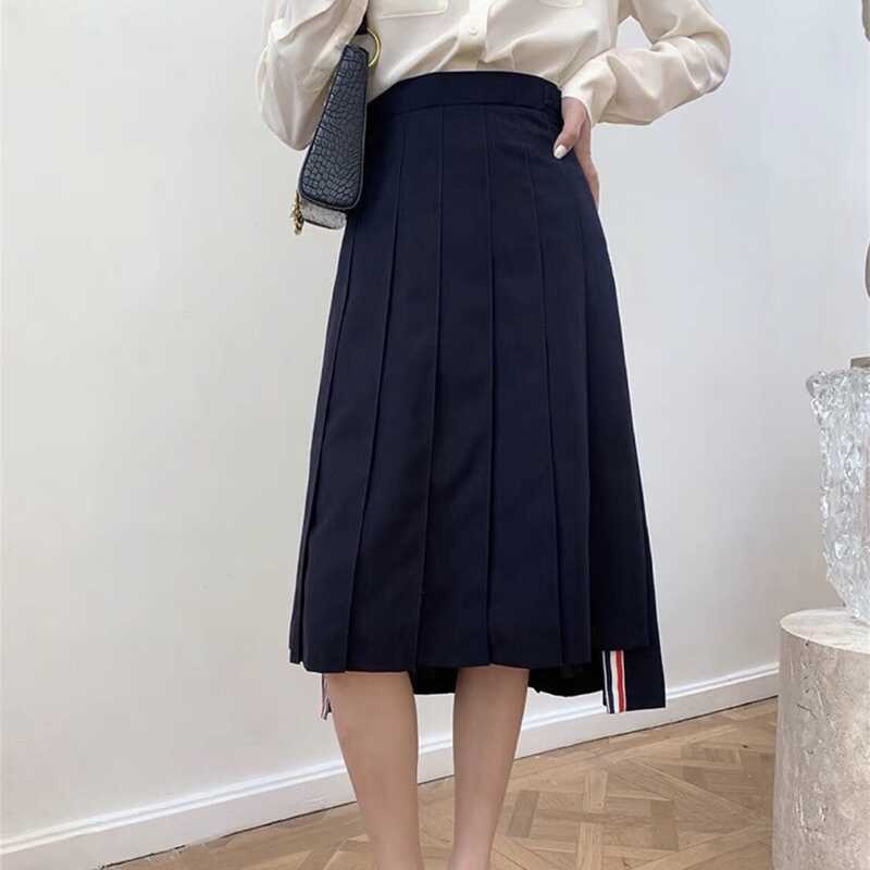 ☄Authentic 2023 Thom Browne Grey pleated skirt suit of TB in long A ...