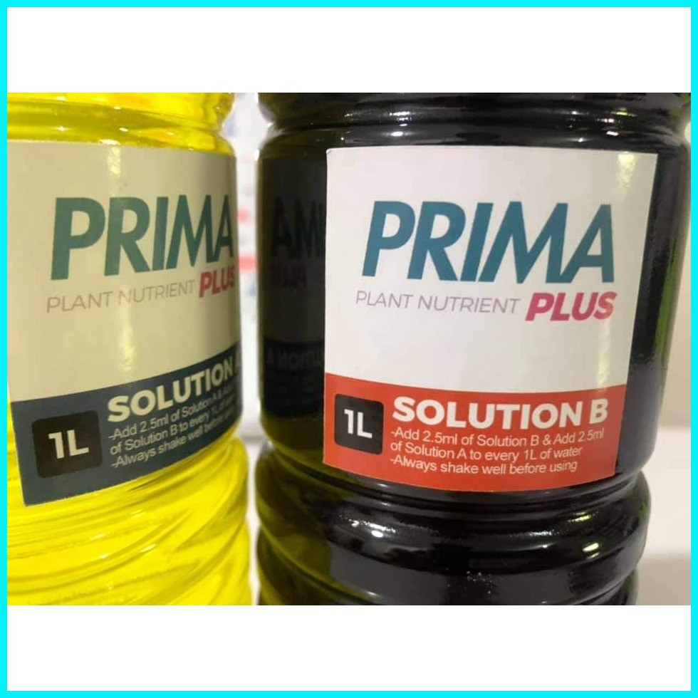 PRIMA Plus Nutrient Solution 1Liter (A & B) | Shopee Philippines