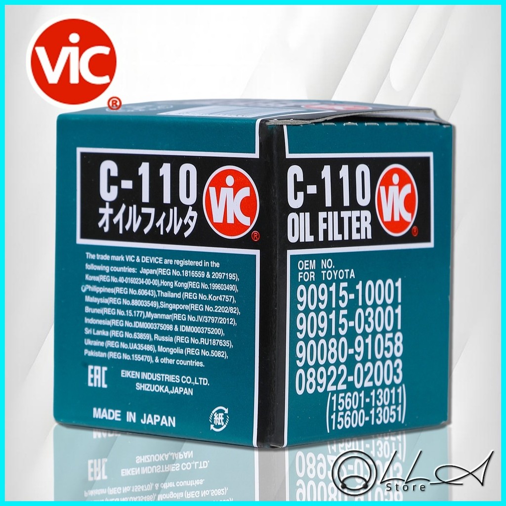 VIC original C-110 oil filter For TOYOTA WIGO, VIOS, AVANZA, ALTIS ...