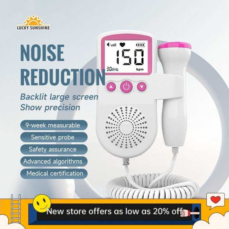 Fetal Doppler Heart Rate Monitor For Baby Pregnancy Heartbeat Detector ...