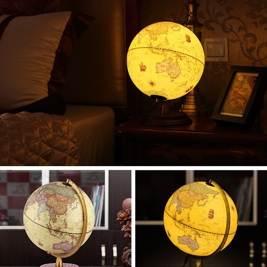 23CM LED Light World Earth Globe Map Geography Educational Toy Luminous ...