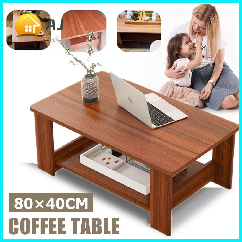 Minimalist Furniture Tea Coffee Center Table 80cm x 40cm | Shopee ...