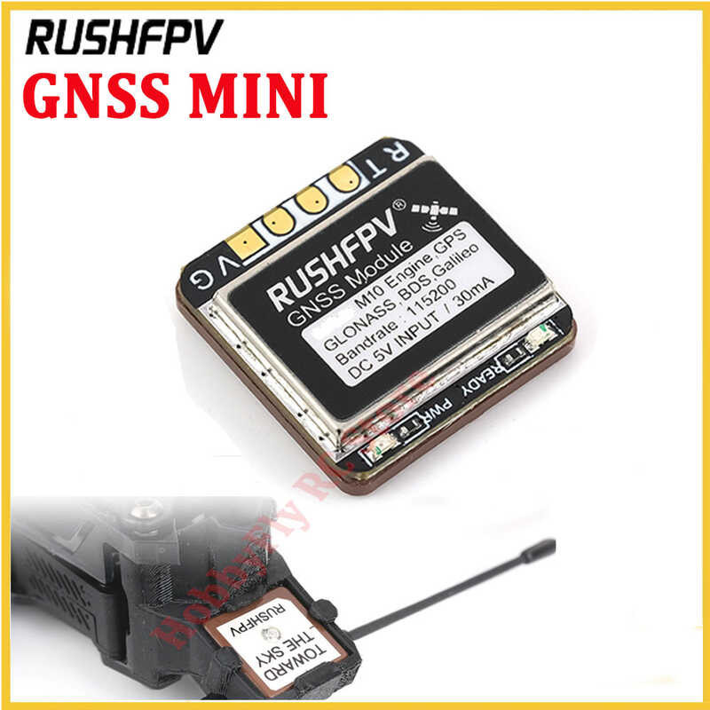 RUSHFPV GNSS MINI M10 UBX NMEA Dual Protocol GPS Module Built-In ...