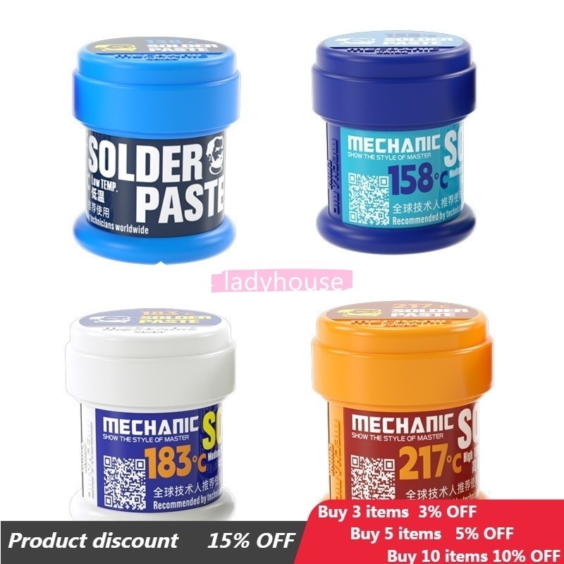 Original New MECHANIC Solder Paste DW50 ZC50 ZW50 GW50 SMD Solder Paste ...