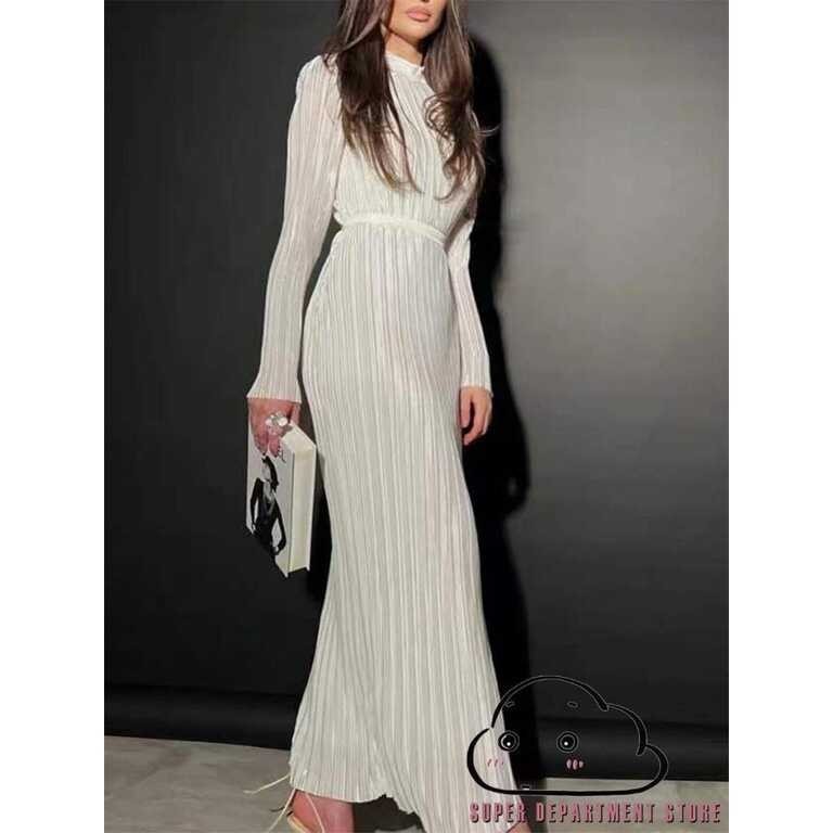 Kababaihang Color Solid Pangalawang Tulog Half High Neck Ruched Tie Up ...