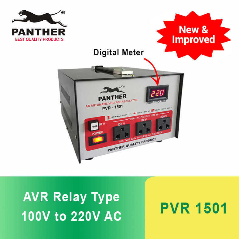 1501 Panther PVR AVR Relay Type 1500 Watts 100V, 110V At 220V AC Output ...