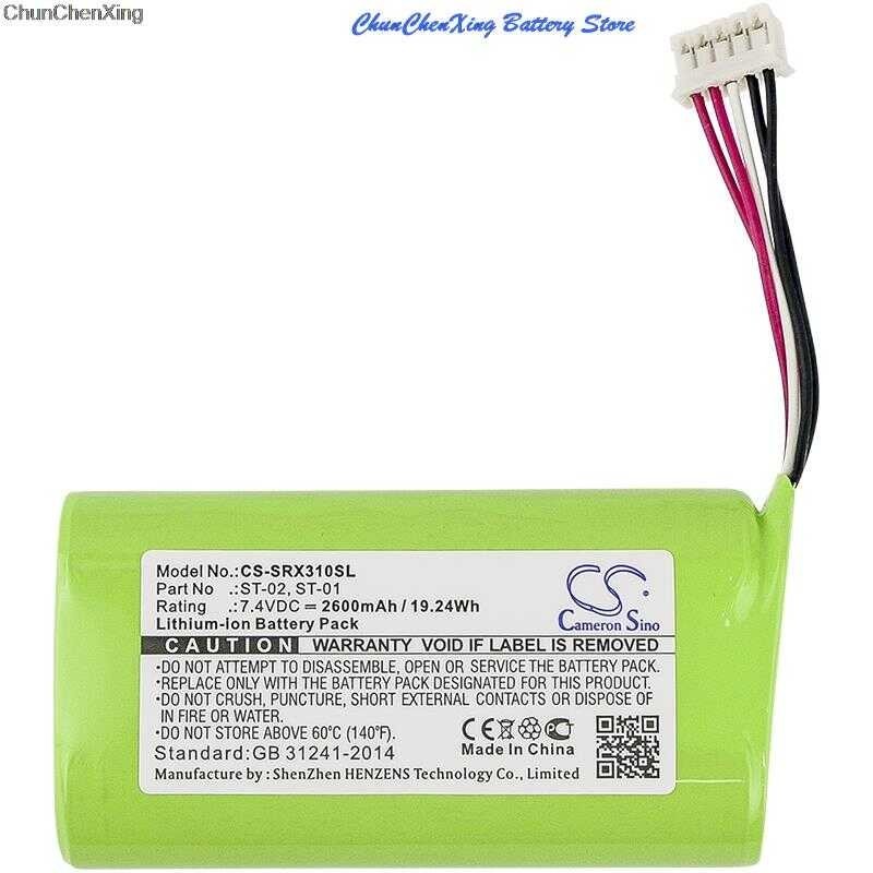 Sino & Cameron 7.4V 2600Mah Speaker Battery St-01 Para Sa Sony Srs-X3 ...