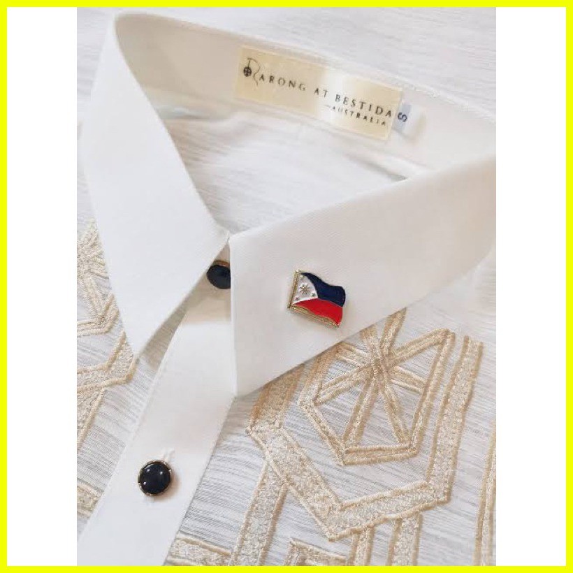 Pinoy Pride | Philippine Flag Collar Pin | Butterfly back Clip | Shopee ...