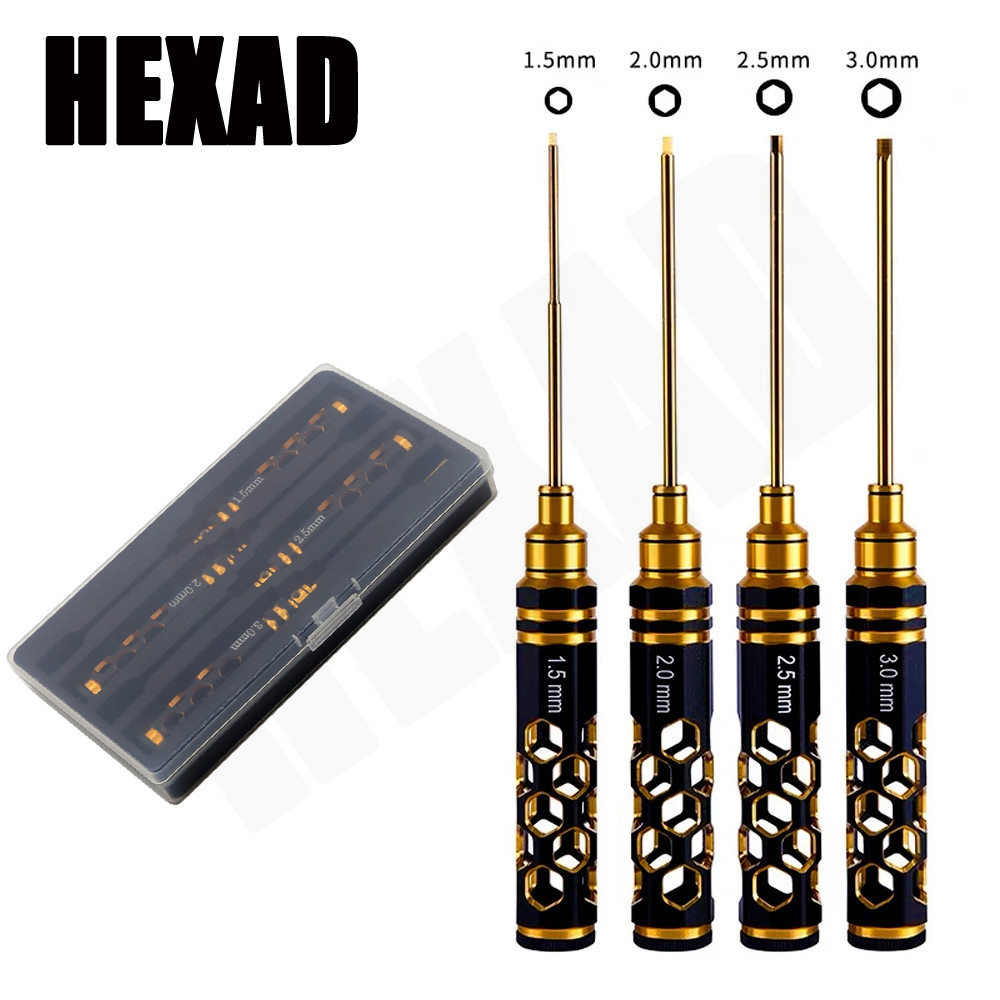 Hex Screw Driver Screwdriver Set 1.5mm 2.0mm 2.5mm 3.0mm para sa Racing Drone Helicopter Cars ...