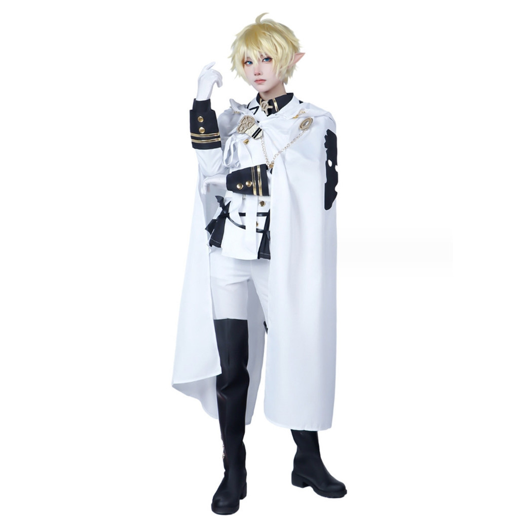 キ Anime Seraph Of The End Cosplay Costume Hyakuya Mikaela Suit Uniform ...