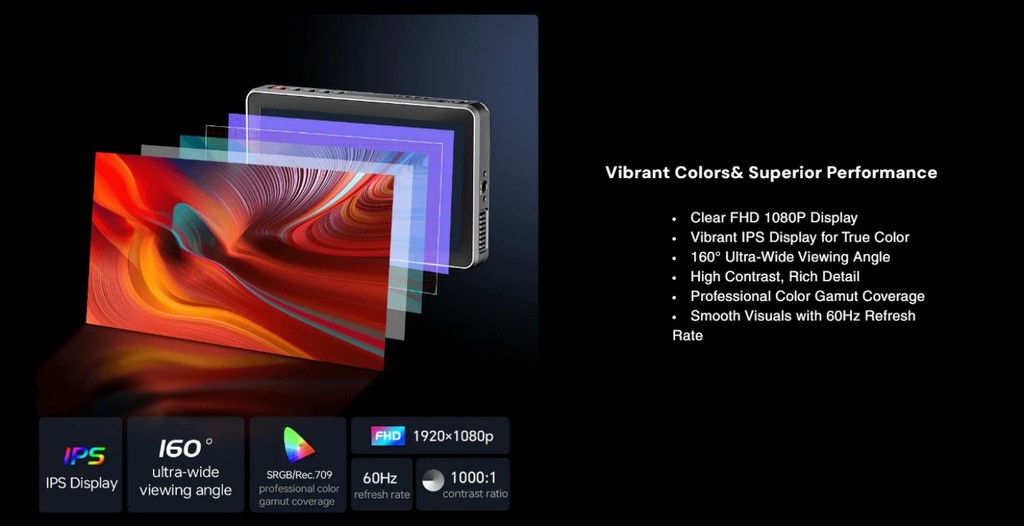 Viltrox DC-X2 DC-X3 6 Inch 2000Nit Portable FHD Touch Screen Camera ...