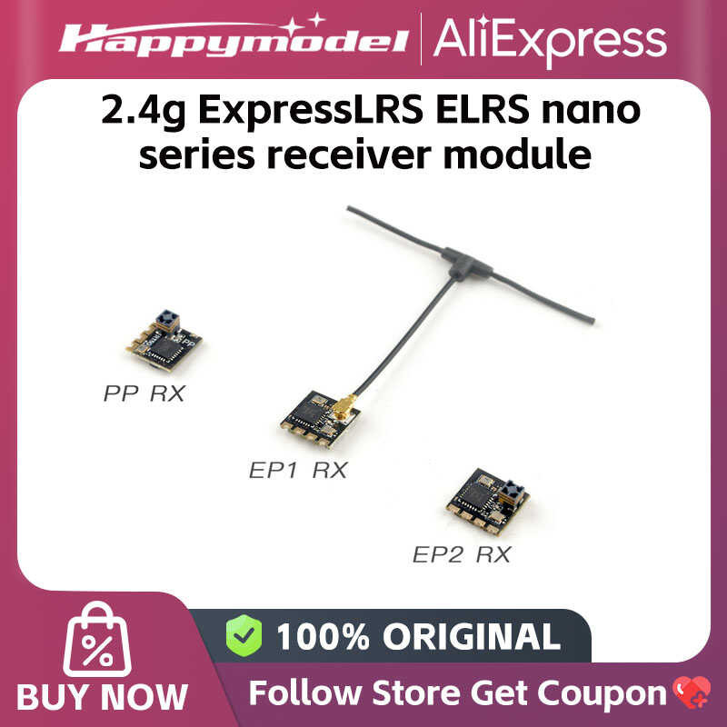 Happymodel Ep1 Ep2 RX 2.4G Expresslrs ELRS Nano Receiver For Es24tx Module RC Airplane FPV L ...