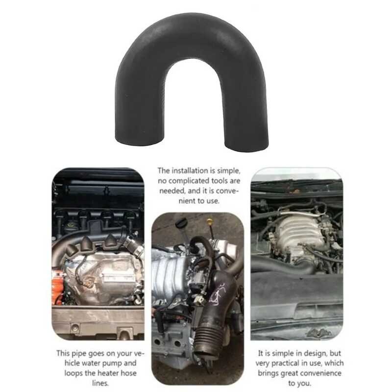 Heater Core Bypass Hose Coolant Crossover U Type Water Pump Rubber Pipe ...