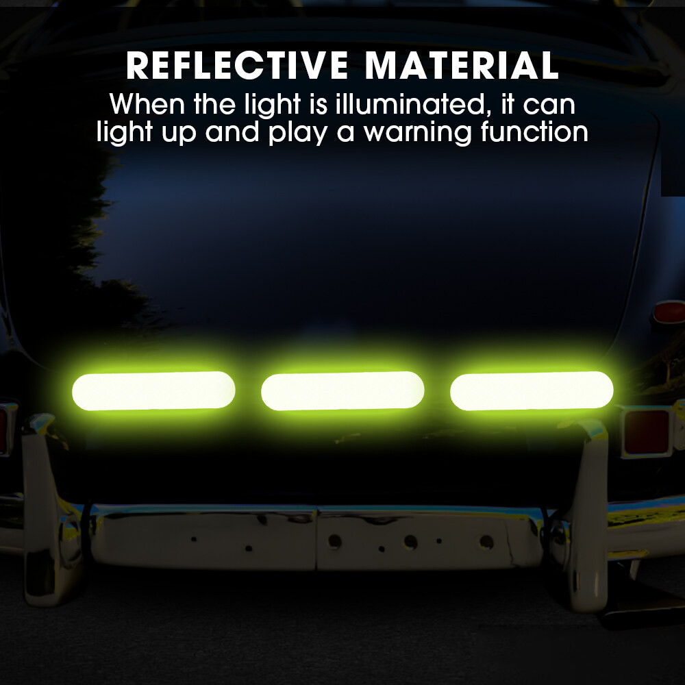 10PCS/Set Reflective Stickers Strip Motorcycle Helmet Warning Safety ...