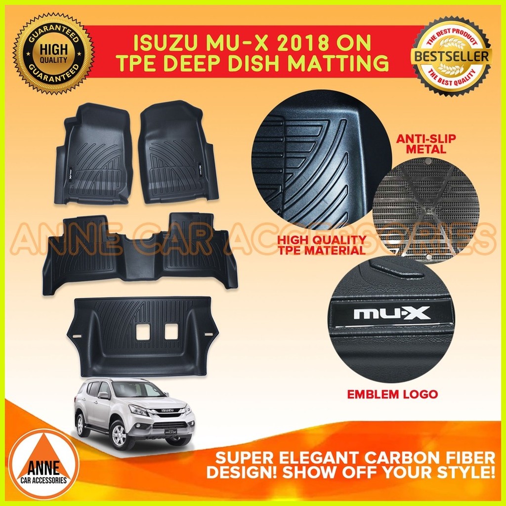 5D / TPE Car Deep Dish Matting for Isuzu MU-X/MUX 2014 - 2023 OEM ...