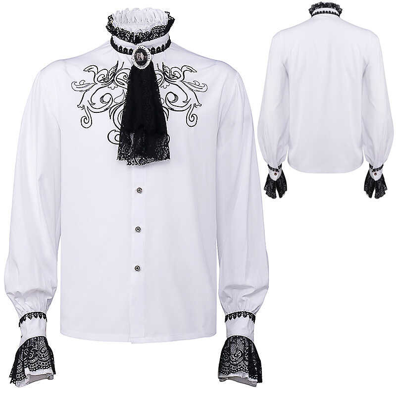 Tt Tt New Medieval Men's Shirts Turtlenec Vintage Bandage Victorian ...