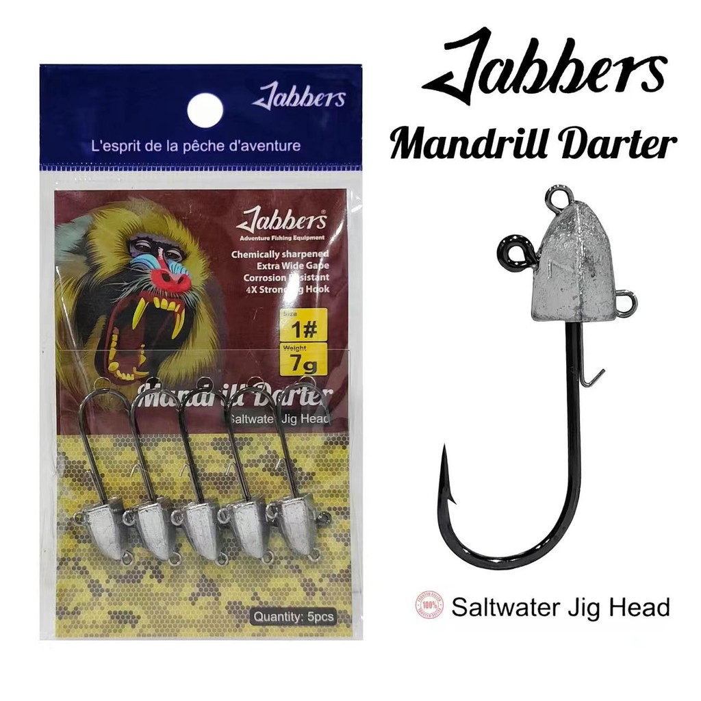JABBERS MANDRILL DARTER JIG HEAD 5g/ 7g | Shopee Philippines