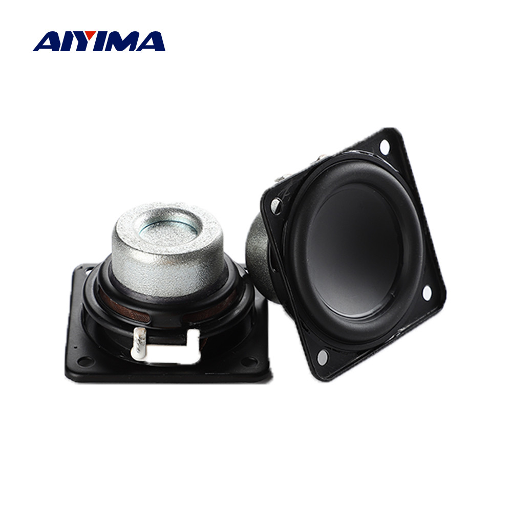 AIYIMA 2Pcs 2 Inch Full Range Audio Speaker Unit 52Mm 4 Ohm 10W Hifi Stereo Loudspeaker DIY 5Mm ...
