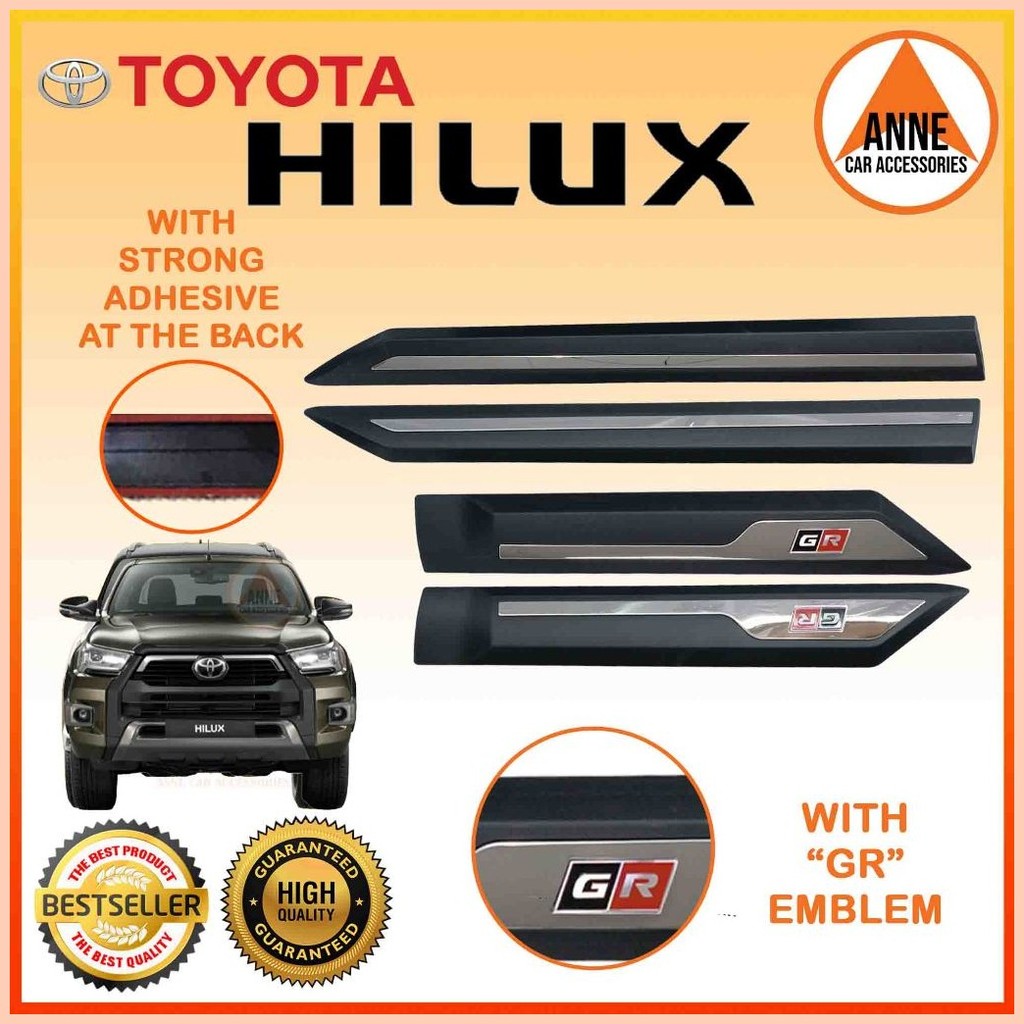Body Moulding for Toyota Hilux Revo / Hilux Rocco 2016 - 2023 Body Side ...