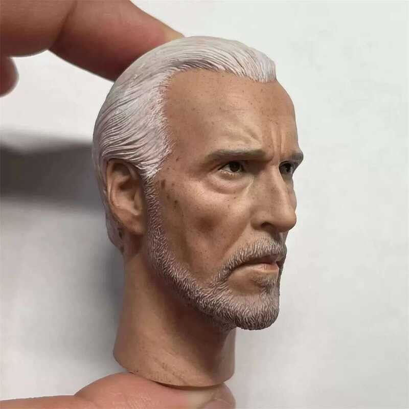 Christopher Lee Head Sculpt 1/6 Male Head Sculpture Long Neck For 12 ...