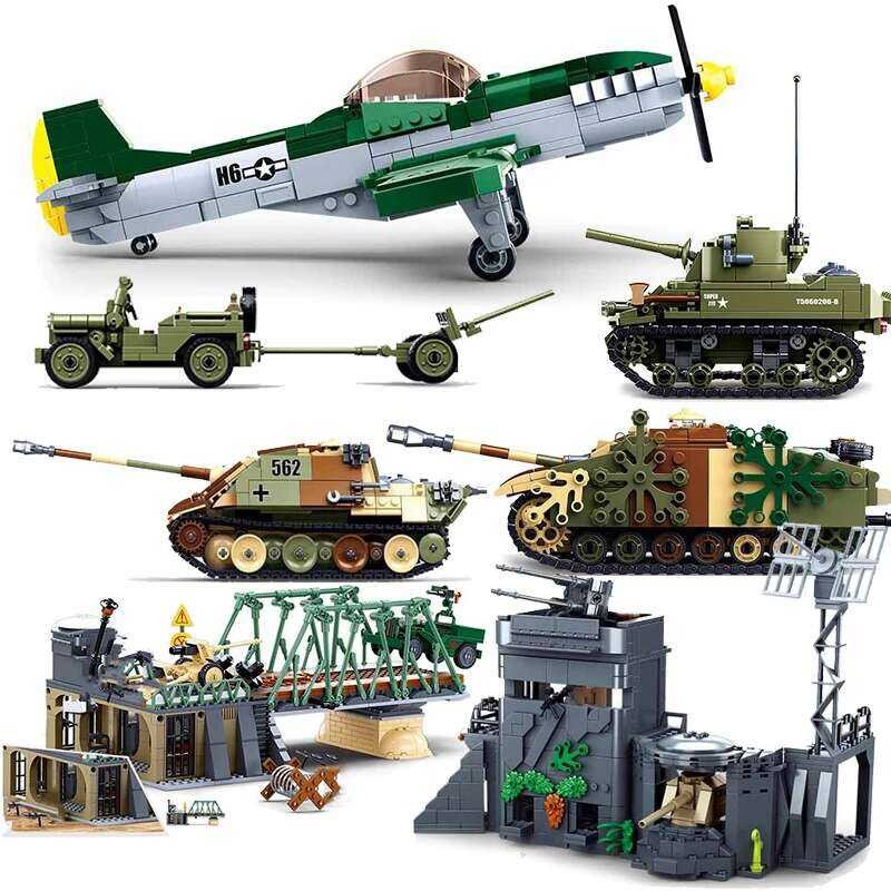 A A Ww2 Normandy Landings UK US Germany Army Sets Building Blocks ...