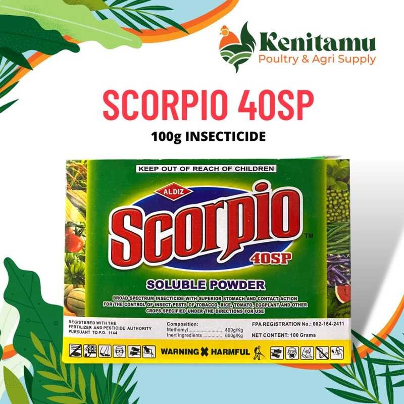 SCORPIO 40Sp 100G INSECTICIDE By: ALDIZ Inc. FOR PLANT CARE Crops/ FAST ...