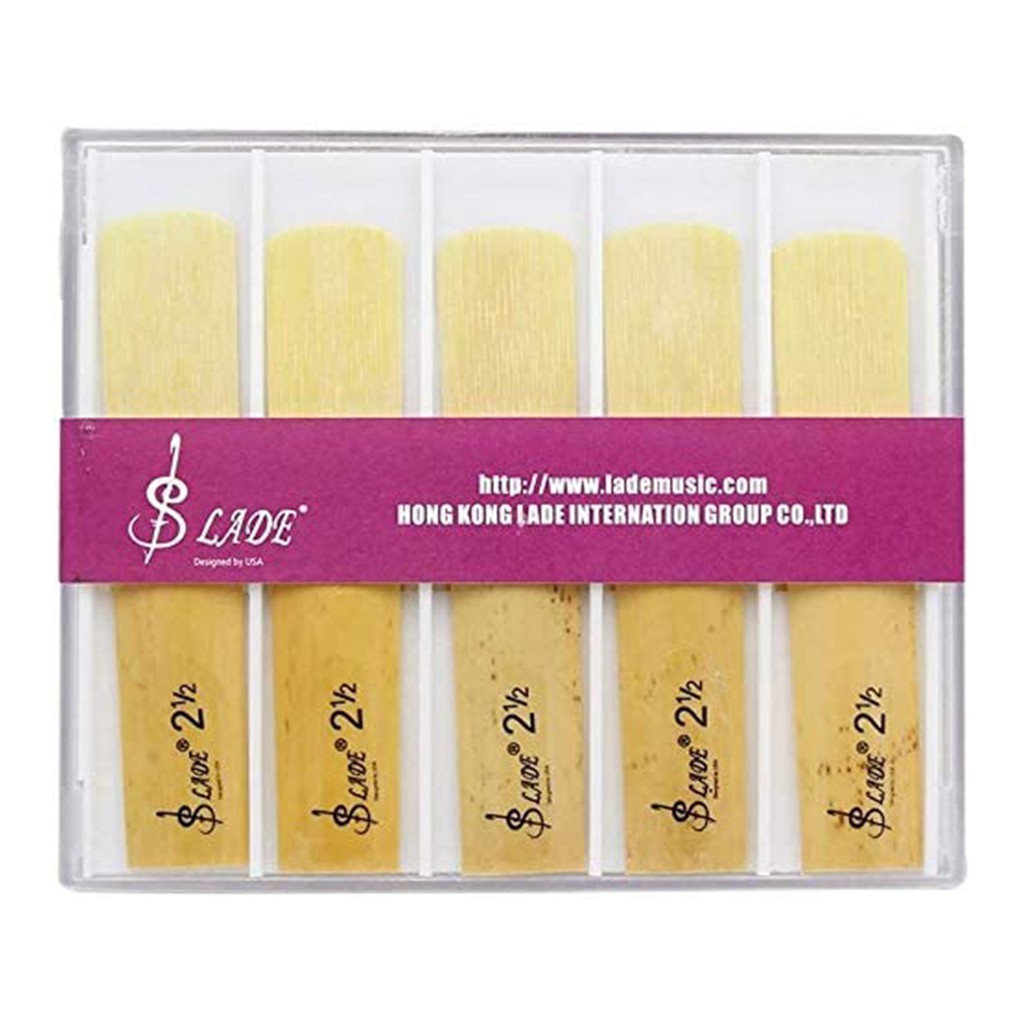 10pcs B-Flat Tenor Saxophone Reeds Strength 2.5 for Mouthpiece Sax with ...