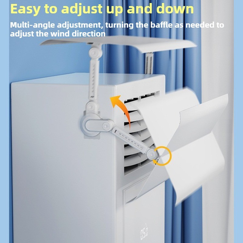 Window Type AC Aircon Deflector PVC Durable Anti-Direct Blow Wind ...
