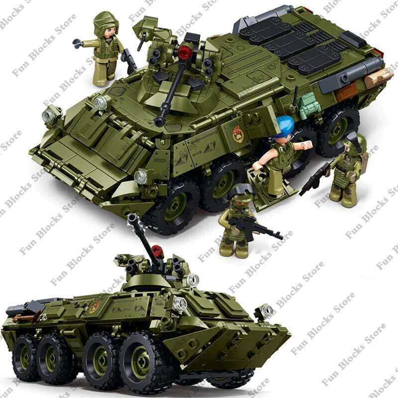 Military 2025 Btr-80 AS IFV Armored Personnel Carrier Vehicle Car Model ...