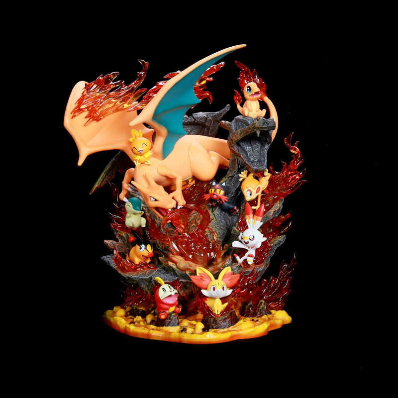 GK Water Type Fire Type Grass Type Charizard Squirtle Family Bucket ...