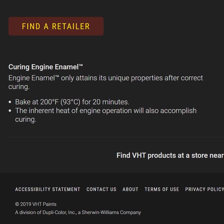 VHT Engine Enamel GLOSS WHITE Spray Paint Spraypaint | Shopee Philippines