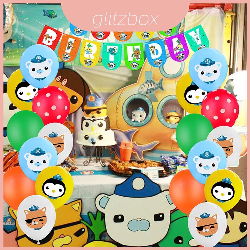 Party Birthday Octonauts Supplies Set With Balloons Cups And Plates ...
