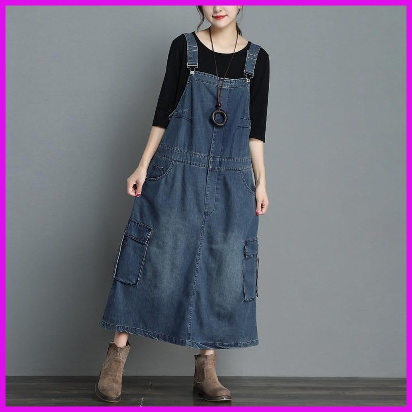 ∩ ╱ DENIM JUMPER FOR WOMEN UP TO PLUS SIZE | Shopee Philippines