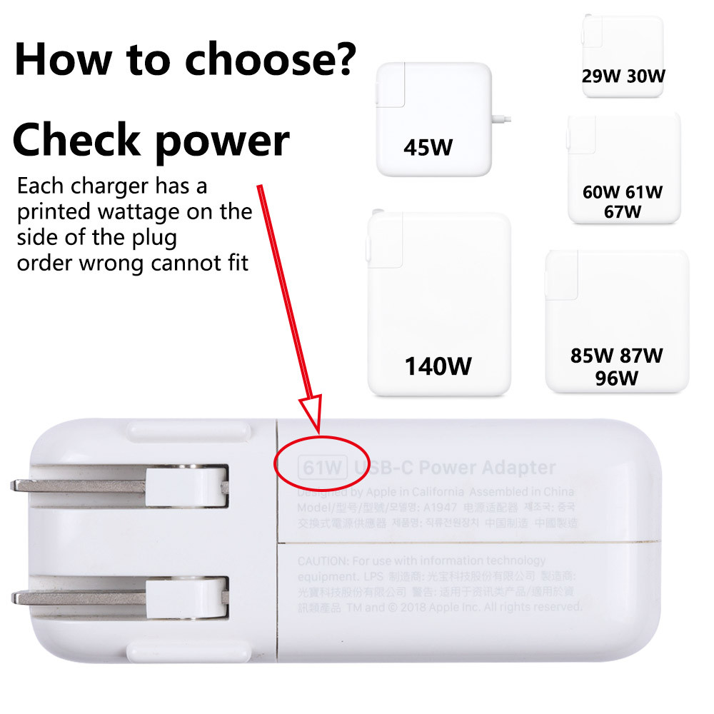 Charger case for MacBook Air 15 A2941 70W Pro 13 14 16 M1 M2 Adapter ...