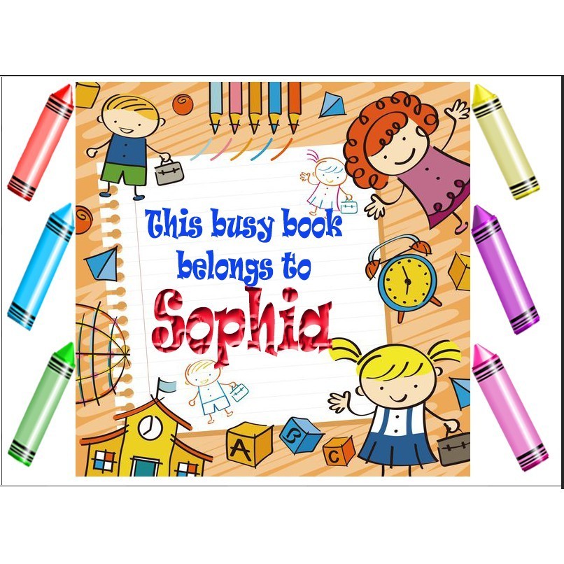 Personalized Laminated Busy Book with tracing and velcro | Shopee ...