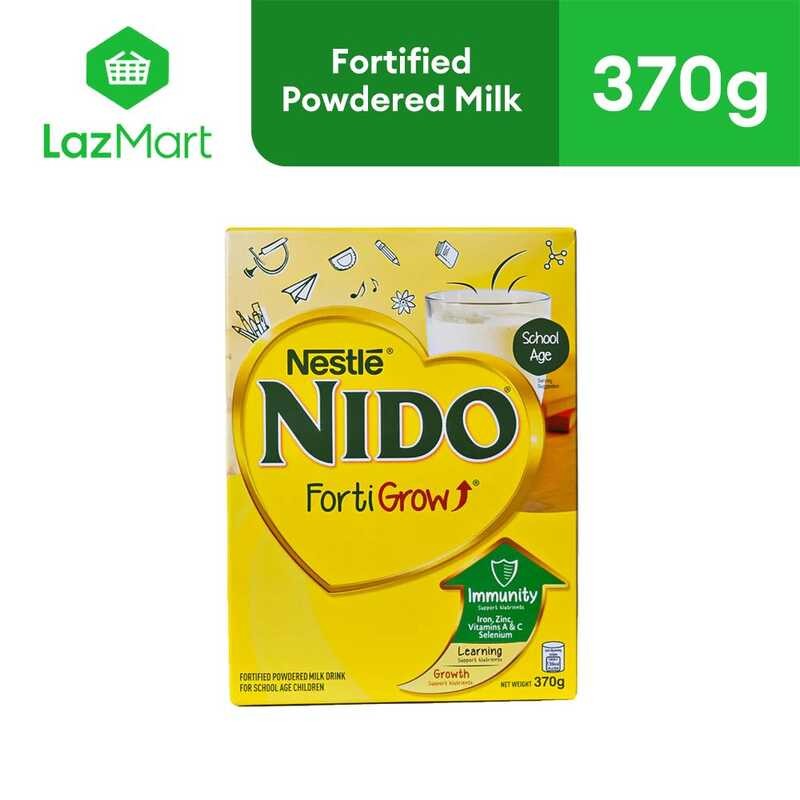 NIDO Fortigrow Fortified Powdered Milk Drink, 370G 715 E87 | Shopee ...