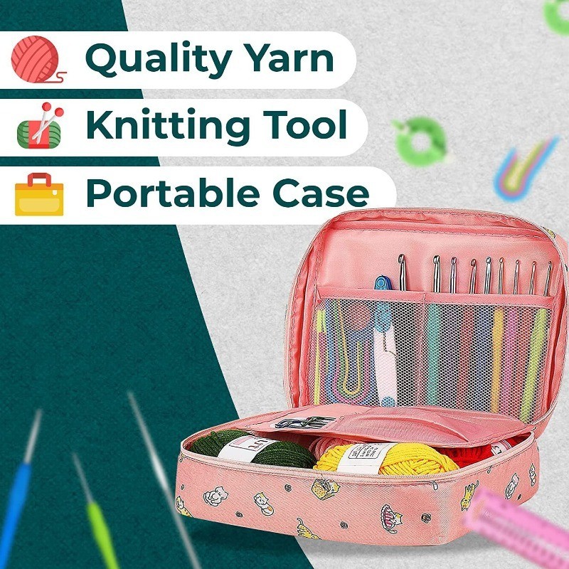 59-piece Beginner Zero-based Complete Material Package Crochet Kit ...